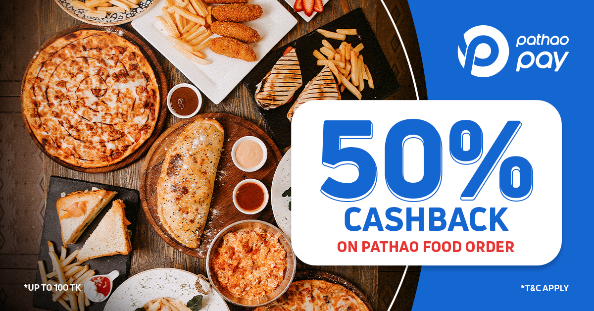 50% Cashback on Pathao Food using Pathao Pay! - Pathao